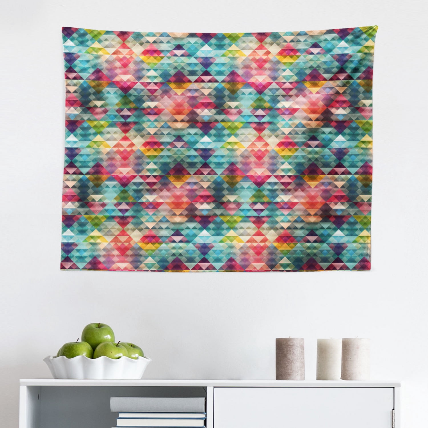 Abstract Tapestry, Image of Repeated Ethnic Style Geometric Motifs on ...
