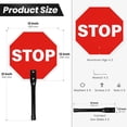 2 Pack Stop Slow Sign with Metal Handle 12 × 12 Inches Double Sided ...