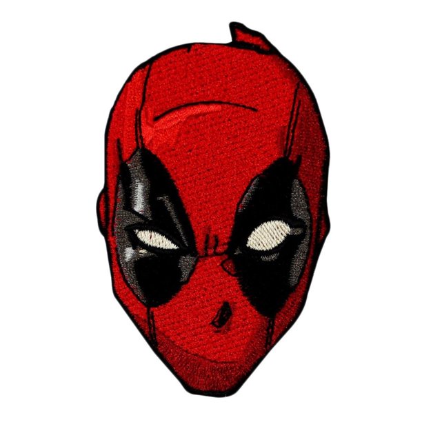 Deadpool Face Mask Iron-On Patch Marvel Comic Anti-Hero Craft Apparel ...