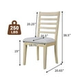 7 Piece Expandable Dining Table Set, 60"-78" Extendable Farmhouse Table ...