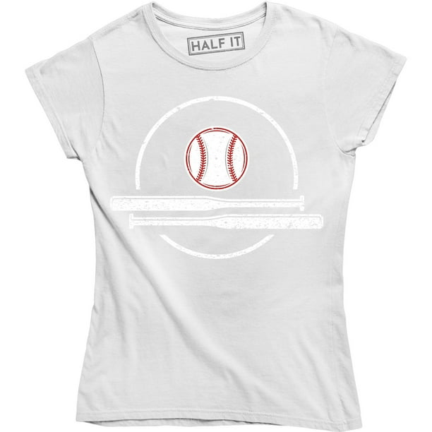 Baseball Softball Heavy Hitter Women Sports Outdoor Game Team T-Shirt ...