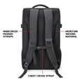 ENHANCE Board Game Storage Backpack - Black with Shoulder Straps ...