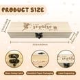 1pc Rectangle Wooden Pregnancy Test Keepsake Box with Lock Baby ...