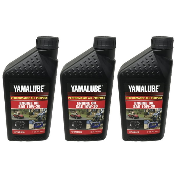 Yamaha Genuine OEM Yamalube 10W-30 Engine Oil LUB-10W30-GG-12 - 3 Pack ...