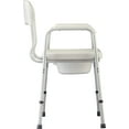NOVA Heavy Duty Bedside Commode, Extra Wide Seat, 450 lb. Weight ...