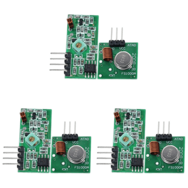 Módulo Receptor Transmisor RF 315 Mhz Remoto Inalámbrico para | Walmart ...