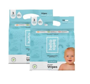 Hello Bello Baby Wipes, Unscented, 360 Count – Walmart Inventory ...