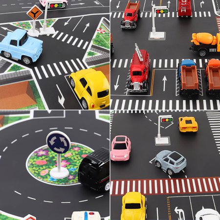 Children DIY Car Parking Map Toys With Exercise Hands-On Ability ...