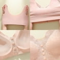 Bras for Women Bra Seamless Front-Button Push-Up Undergarment for Women ...