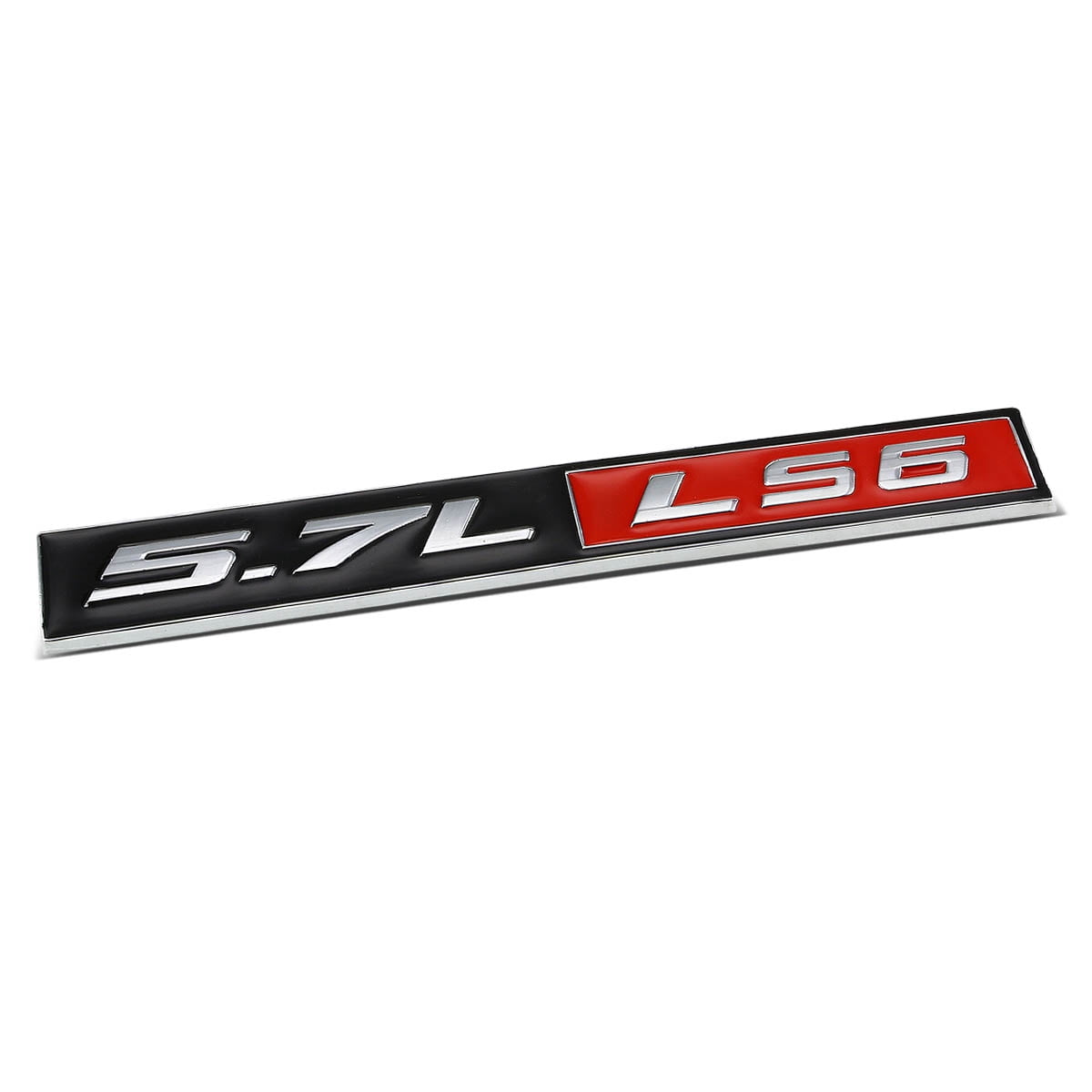 DNA Motoring EM-AS-57L-LS6-BK-RD METAL BUMPER TRUNK GRILL EMBLEM DECAL ...
