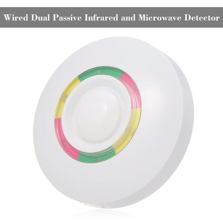 Wired Dual Passive Infrared and Microwave Detector Pet-Immunity PIR ...