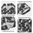 Dailycode Small Short Sleeve Button Down Shirts Black and White Basket ...