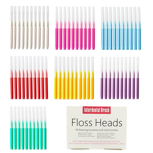 Clairlio Nylon Yarn Interdental Brushes Soft Dental Cleaning Remove ...