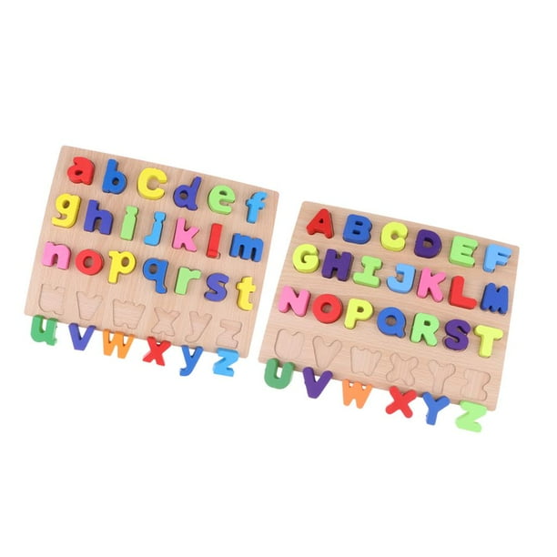 2 Piezas De Mayúscula Y Minúscula Rompecabezas De Aprendizaje Bloques ...