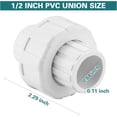 BDKWID-1/2" PVC Union Coupling Pipe Fitting, PVC Adapter (Socket x ...