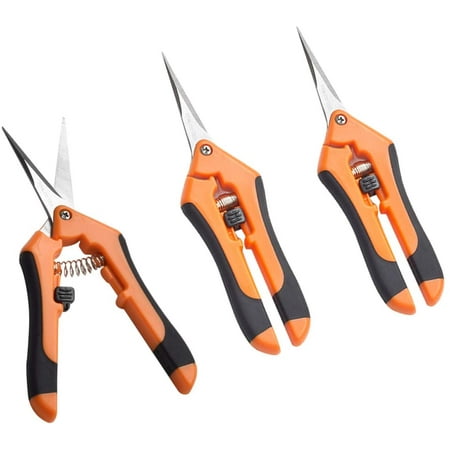 Gardening Shear Pruning Shears with Stainless Straight Blades, Handheld ...