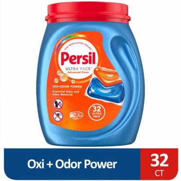 Persil Ultra Pacs Advanced Clean Oxi+Odor Power Laundry Detergent, 80 ...