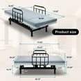 Montary Adjustable Electric Lift Bed for Seniors-Wireless Remote,Fall ...