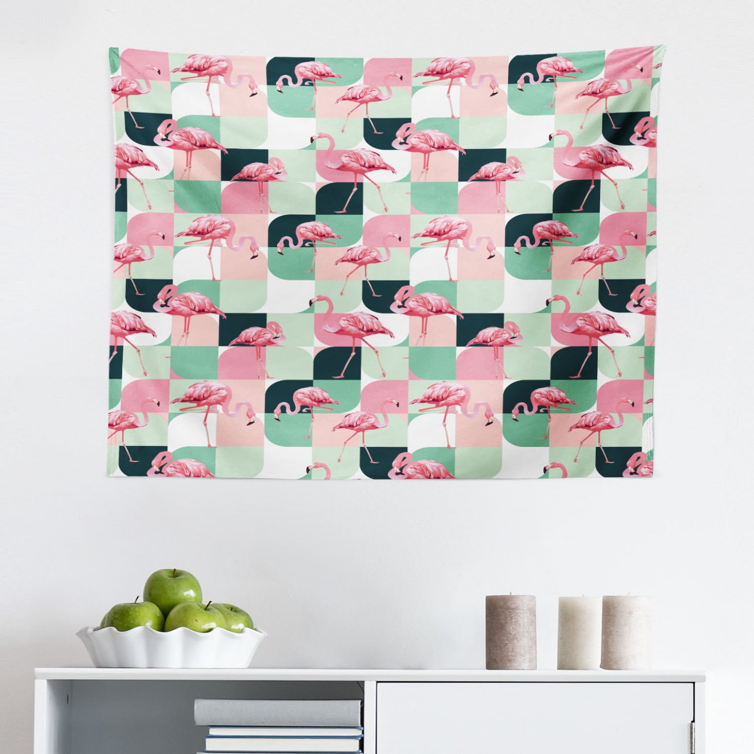 Vintage Florida Tapestry, Miami City Retro Illustration Style ...