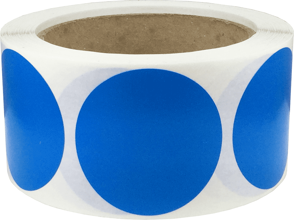 Fluorescent Blue Color Coding Labels for Organizing Inventory 4 Inch ...