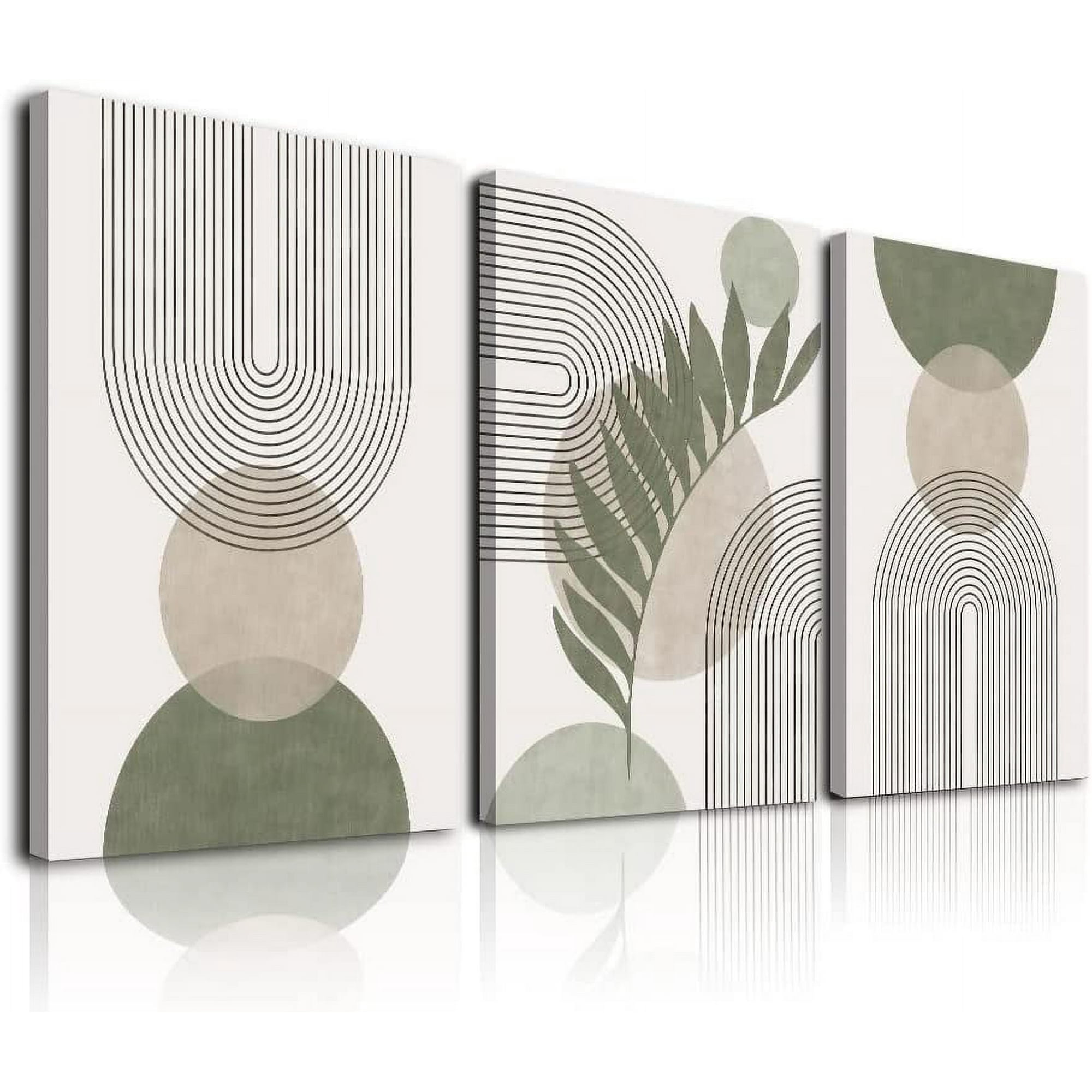 Click here for Ageqvge Sage Green Boho Wall Art Set Of 3 Minimali... prices