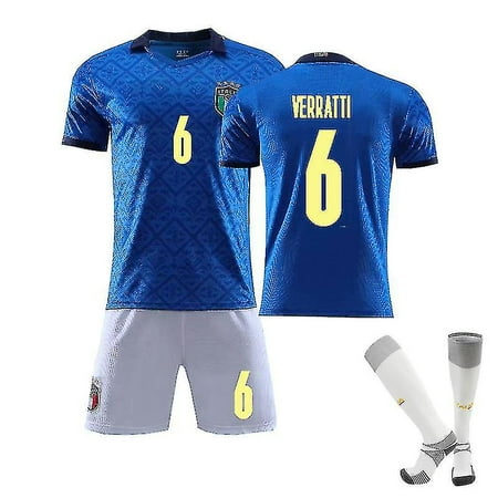 Adult Marco Verratti #6 Jersey European Italy National Soccer Teams ...