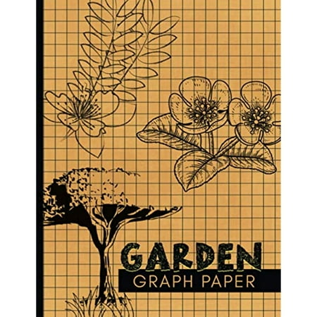 Garden Graph Paper: 110 Grid Line Pages Sketchbook For Gardeners ...