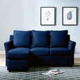 Furniture of America Sula Transitional Sectional Sofa in Royal Blue ...