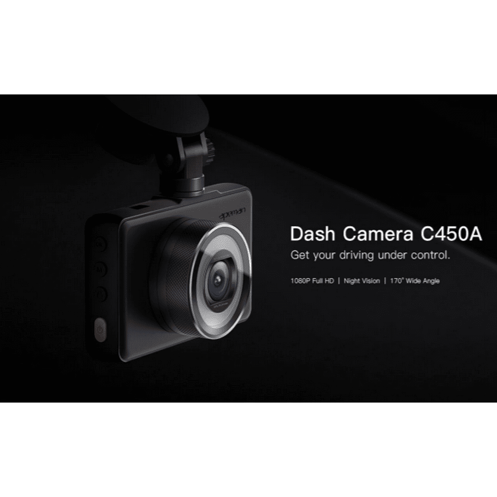Apeman C450 1080P Full HD Dash Camera, Black, with 3 inch Large LCD ...
