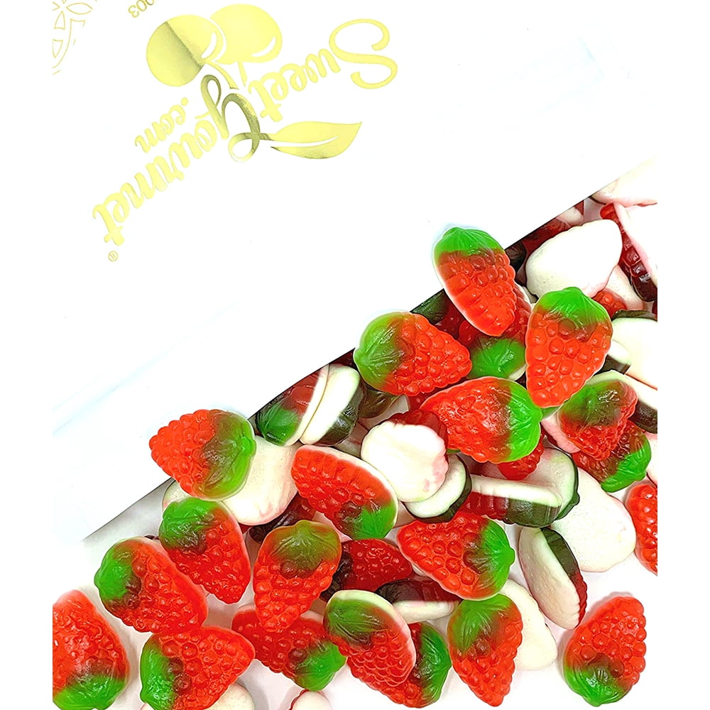 SweetGourmet Strawberries and Cream | Foam Bottom Gummy Candy | 3 ...