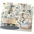 Hidove Comics City Nursery Room Wallpaper Bedroom Hand-Painted Graffiti ...