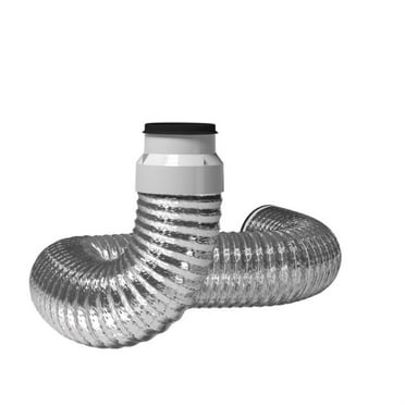 8 ft. Semi-Rigid Dryer Vent Kit with Close Elbows and Flexible Duct ...