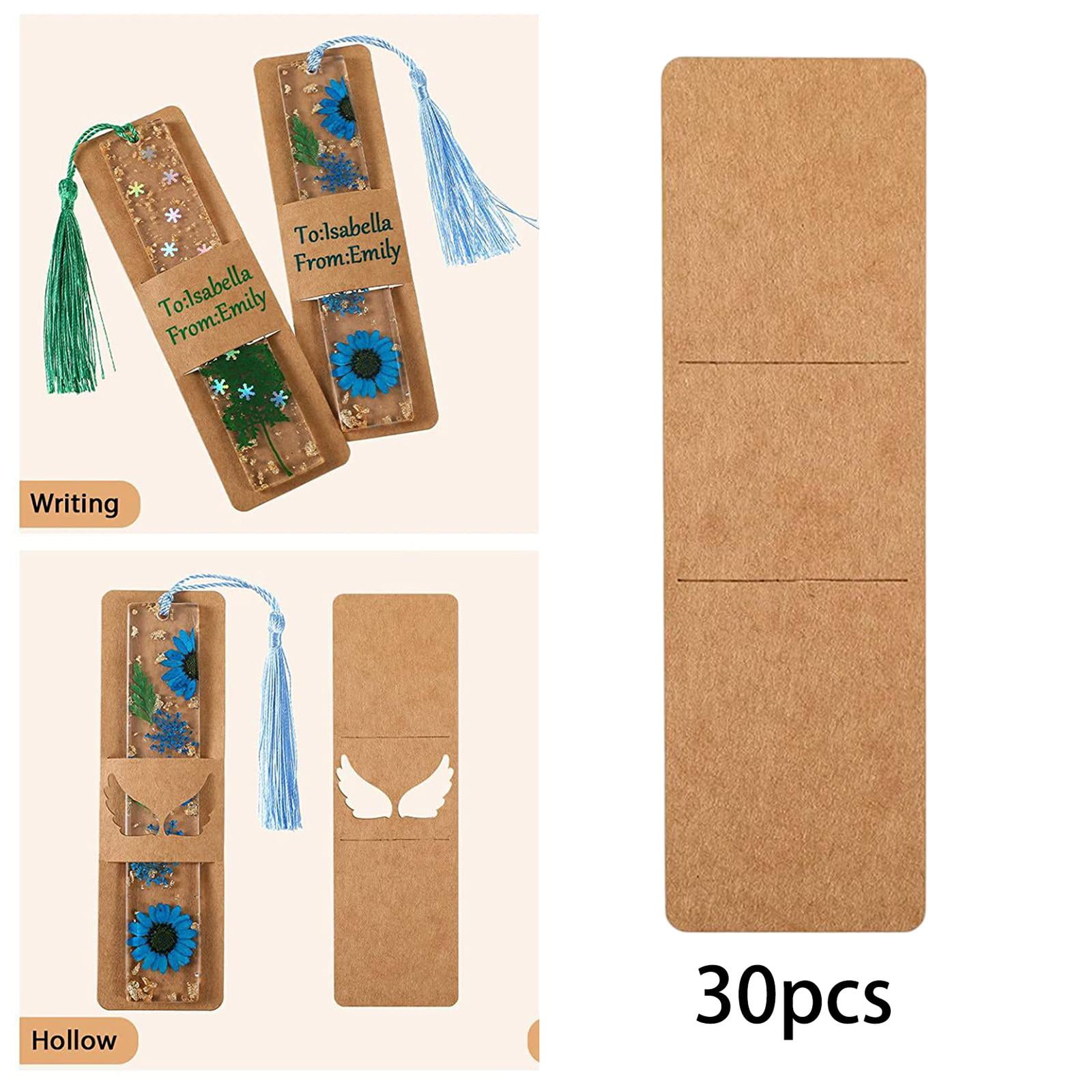 Kraft Bookmark Holder Book Markers Paper Fittings Display Cards Gift ...