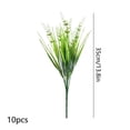 10 Pcs UV Resistant Fade Proof Artificial Lavender Greenery Outdoor ...