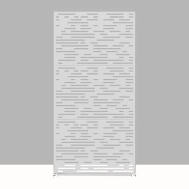 MAYEERTY 72" × 47" Outdoor Privacy Screen, Metal Decorative Screen ...