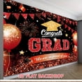Congrats Grad Backdrop, Graduation Party Decor Banner, Suitable For ...