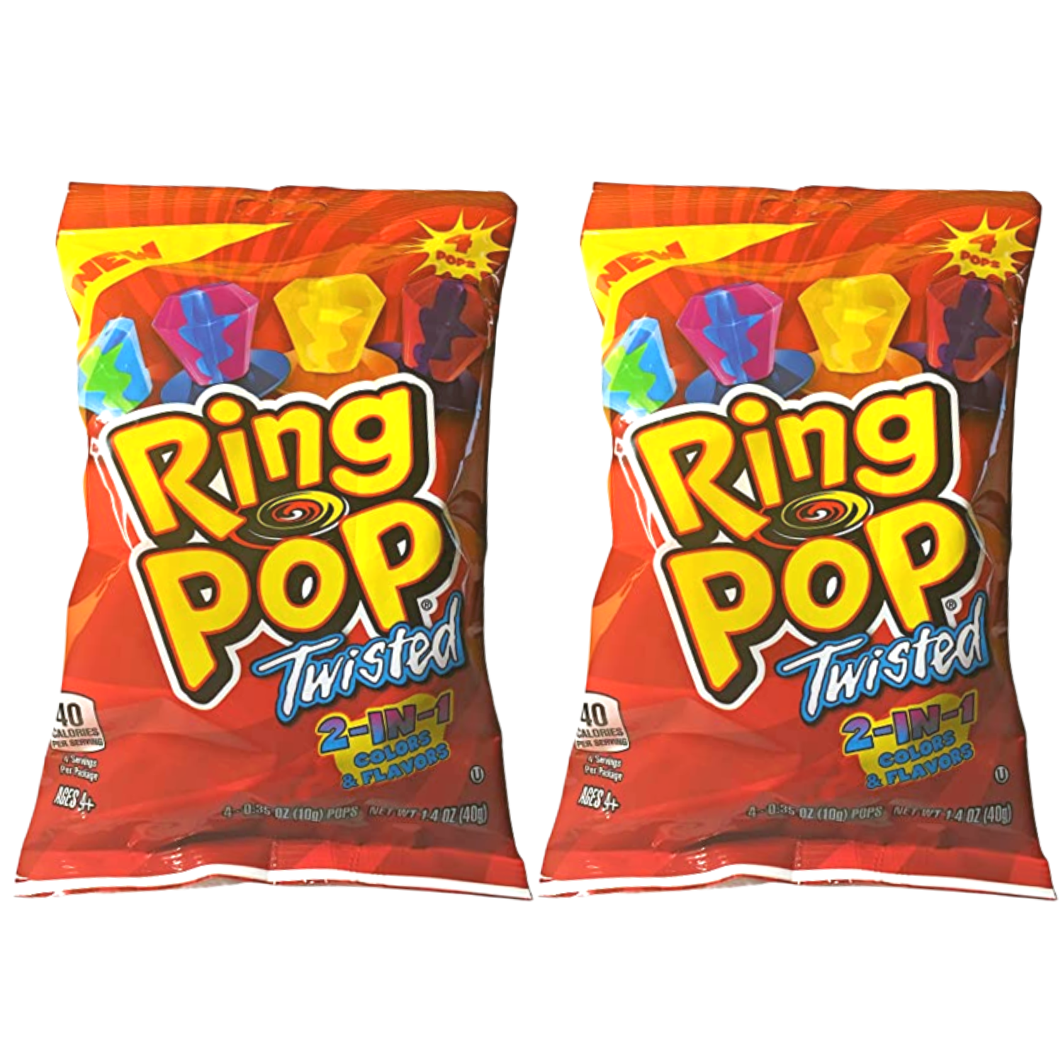 Cream Twisted Ring Pop