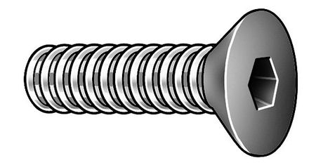 5 16 18 X 1 3 4 Black Oxide Alloy Steel Flat Socket Head Cap Screw 25 5 16 18 X 1 3 4 Black Oxide Alloy Steel Flat Socket Head Cap Screw 25