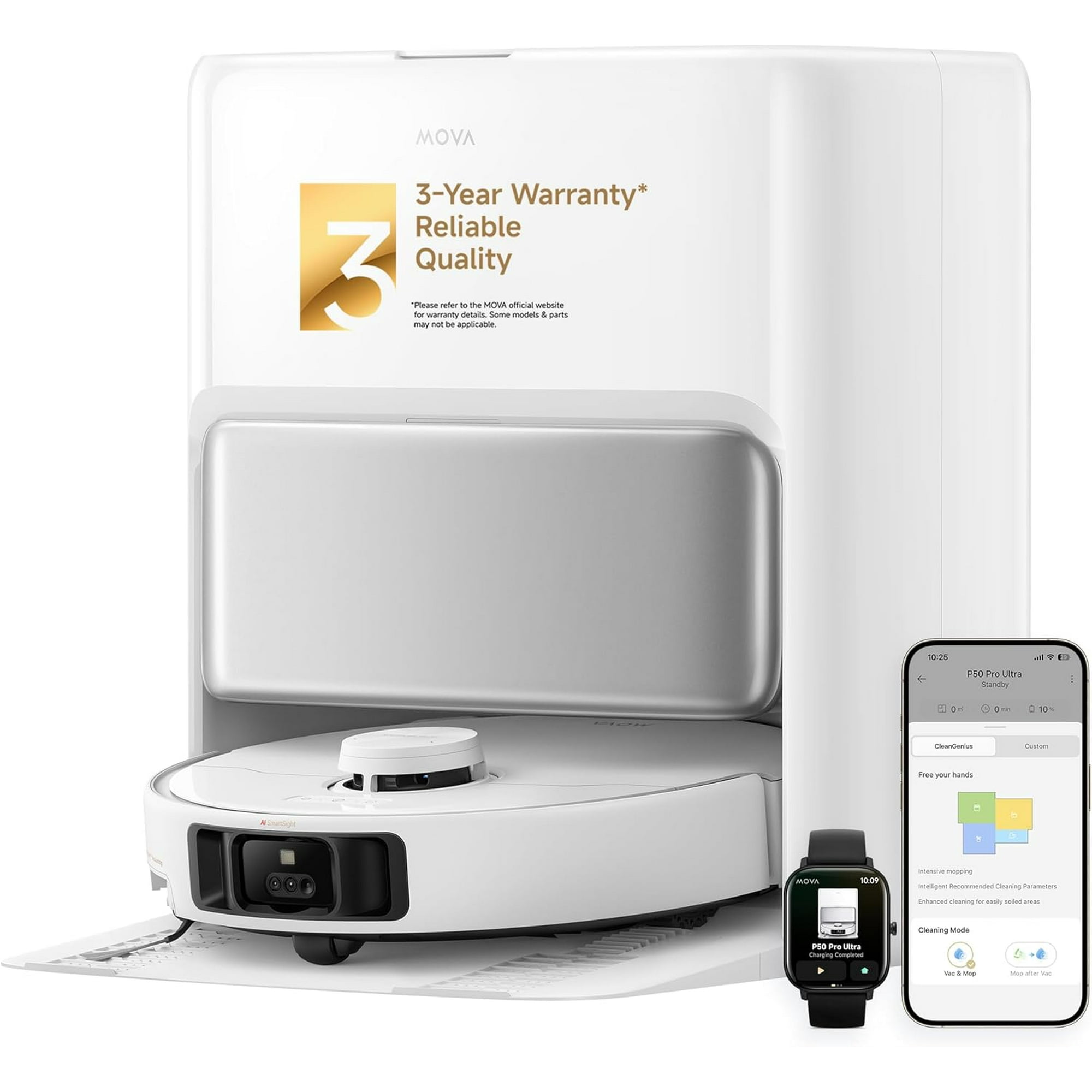 Click here for Mova P50 Pro Ultra Robot Vacuum And Mop  Auto Remo... prices