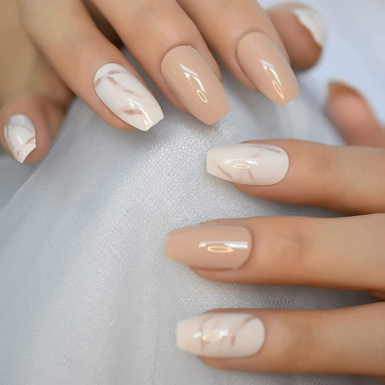 Beige Nail Art