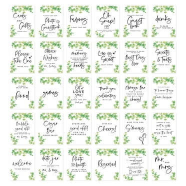 Koyal Wholesale Brush Script Wedding Signs Bundle Set for Ceremony ...