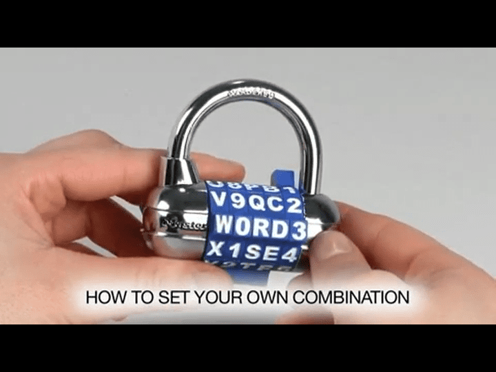 Buy Master Lock 1534D Password Plus Combo Lock in Black, Blue, Red ...