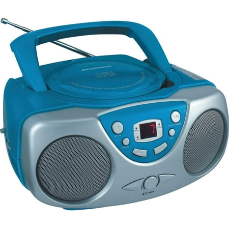 Curtis SRCD243M-BLUE Sylvania SRCD243 Portable CD Player with AM/FM ...