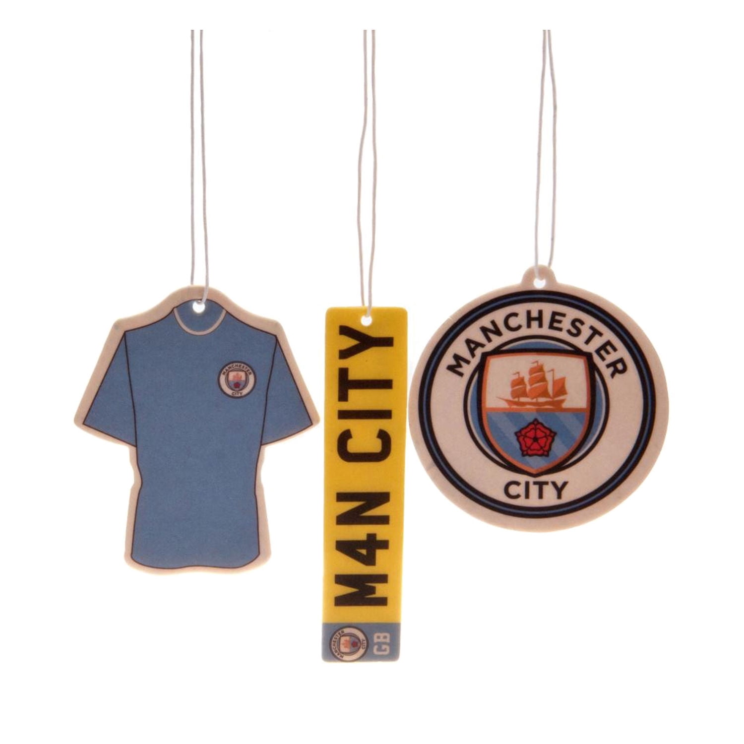 Click here for Manchester City Fc Air Fresheners (Pack Of 3) 3 X... prices