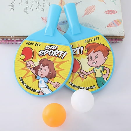 Kids Table Tennis Set Creative Plastic Ping Pong Paddle Set Sports Game ...