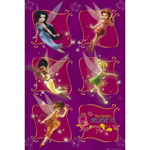 Disney Fairies Poster - You Better Believe It - New 24x36 - Walmart.com ...