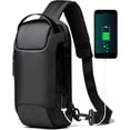 Anti-theft Sling Bag for Men Women, Waterproof Chest Crossbody Bag with ...