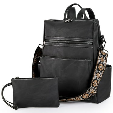 Walmart Mini Leather Backpack Purse Set - Bowknot Small Backpack, Cute ...