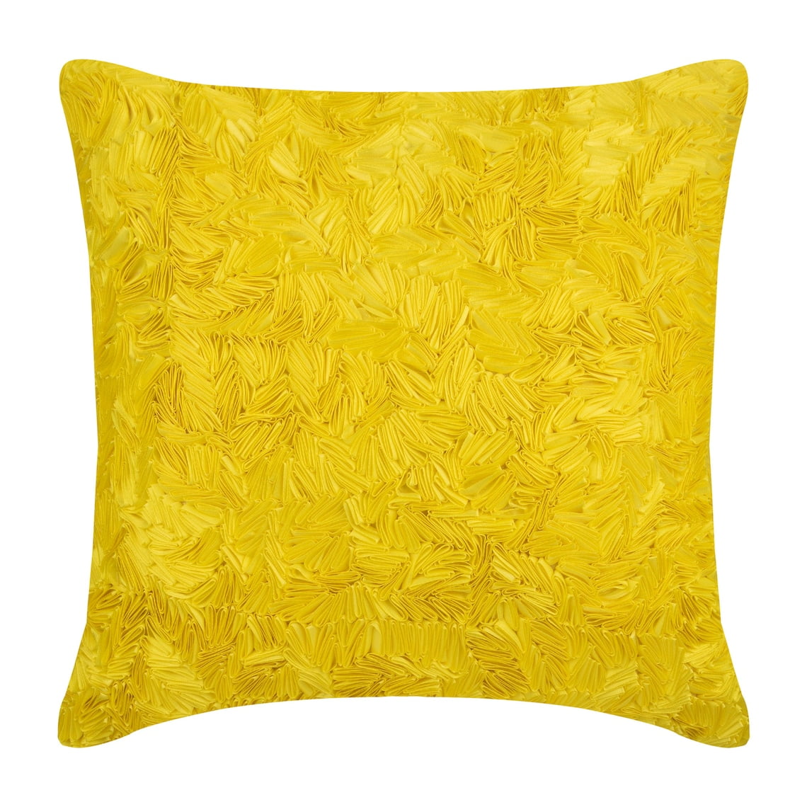 Pillow Cases, Yellow Pillow Shams, Textured Ribbon Pillow Sham, 24x24 ...