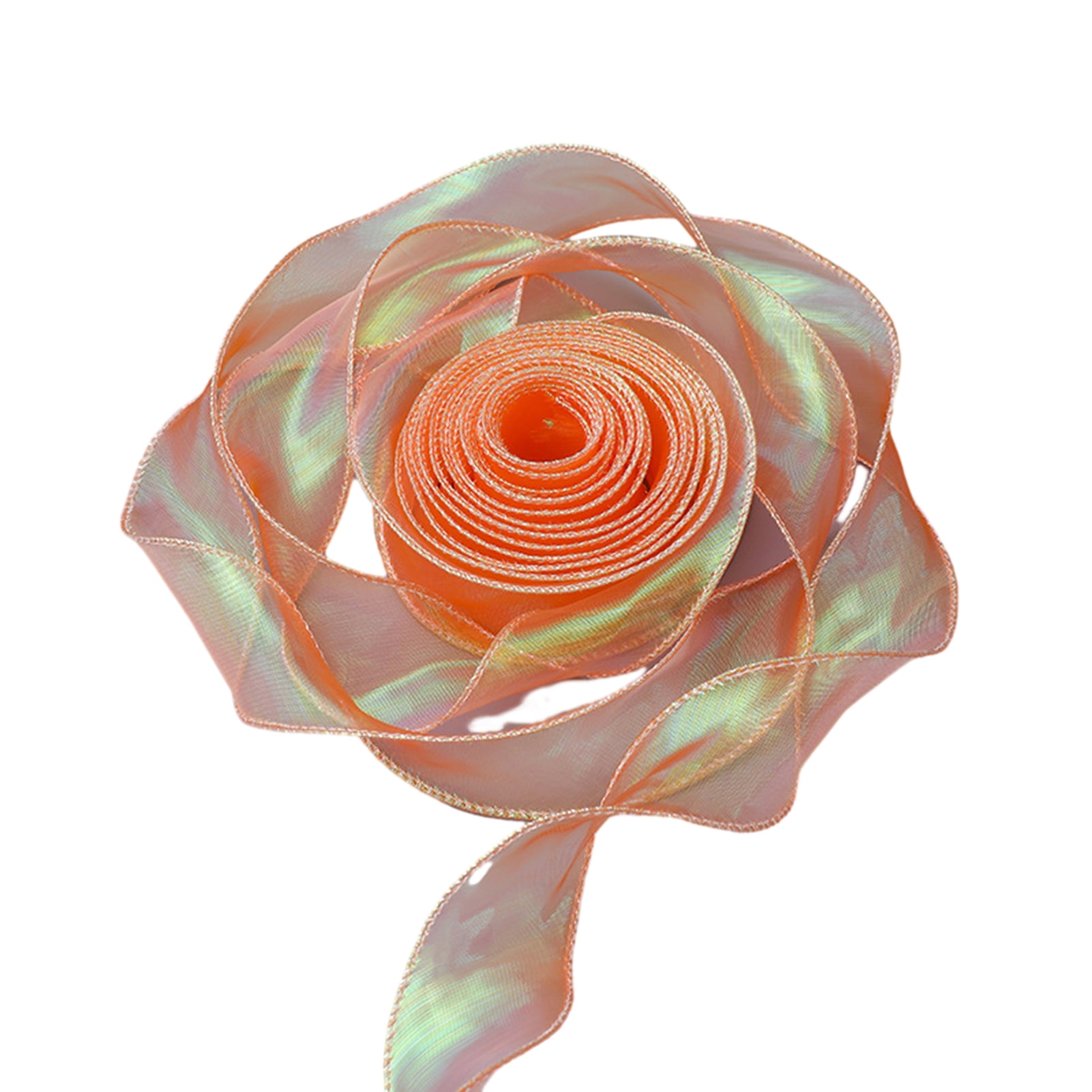 "Chiffon Ribbon Roll - 1 Roll 10 Yard Iridescent Ribbon for Valentine's ...